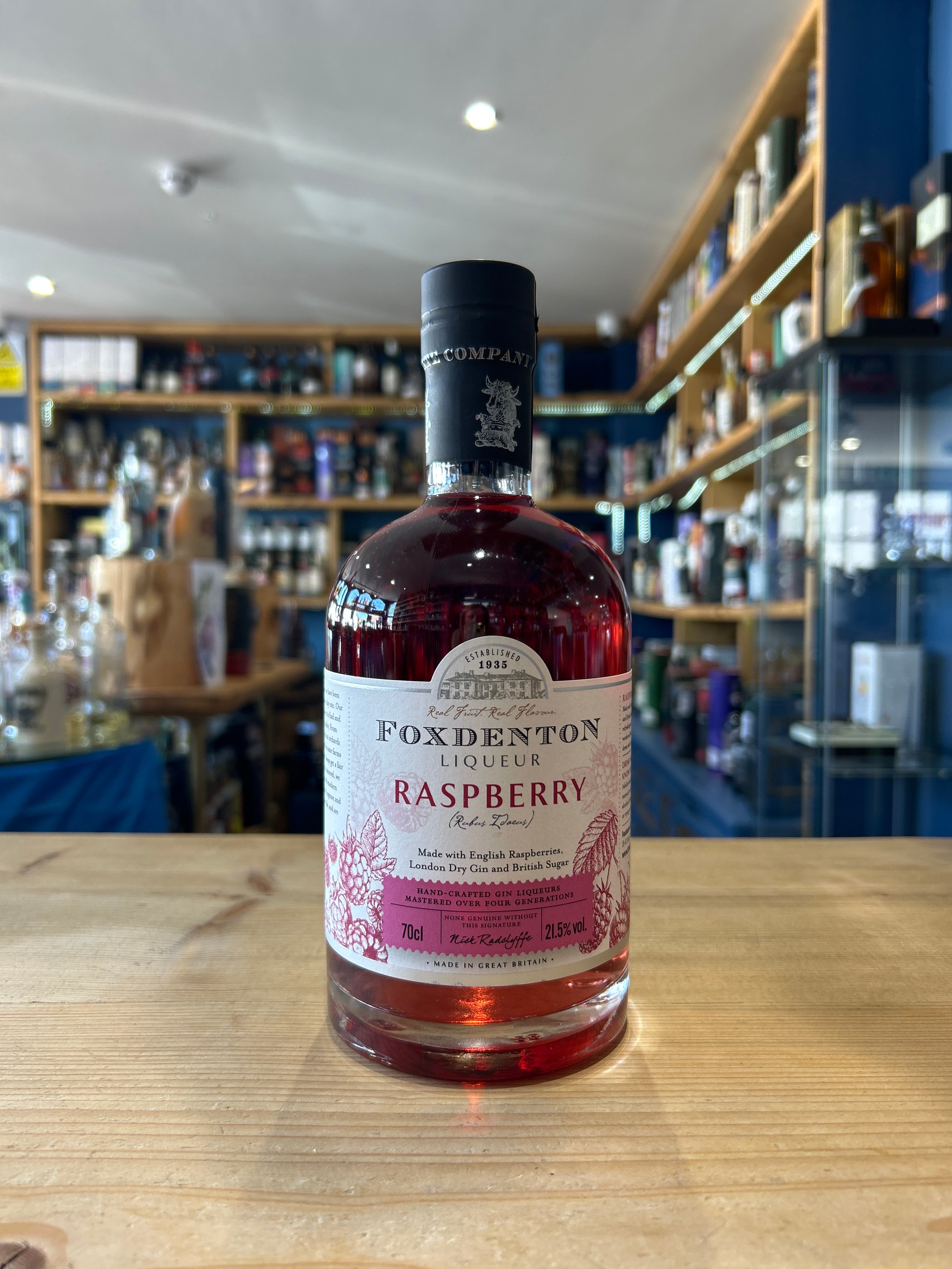 Foxdenton Raspberry Liqueur 70cl 21.5%